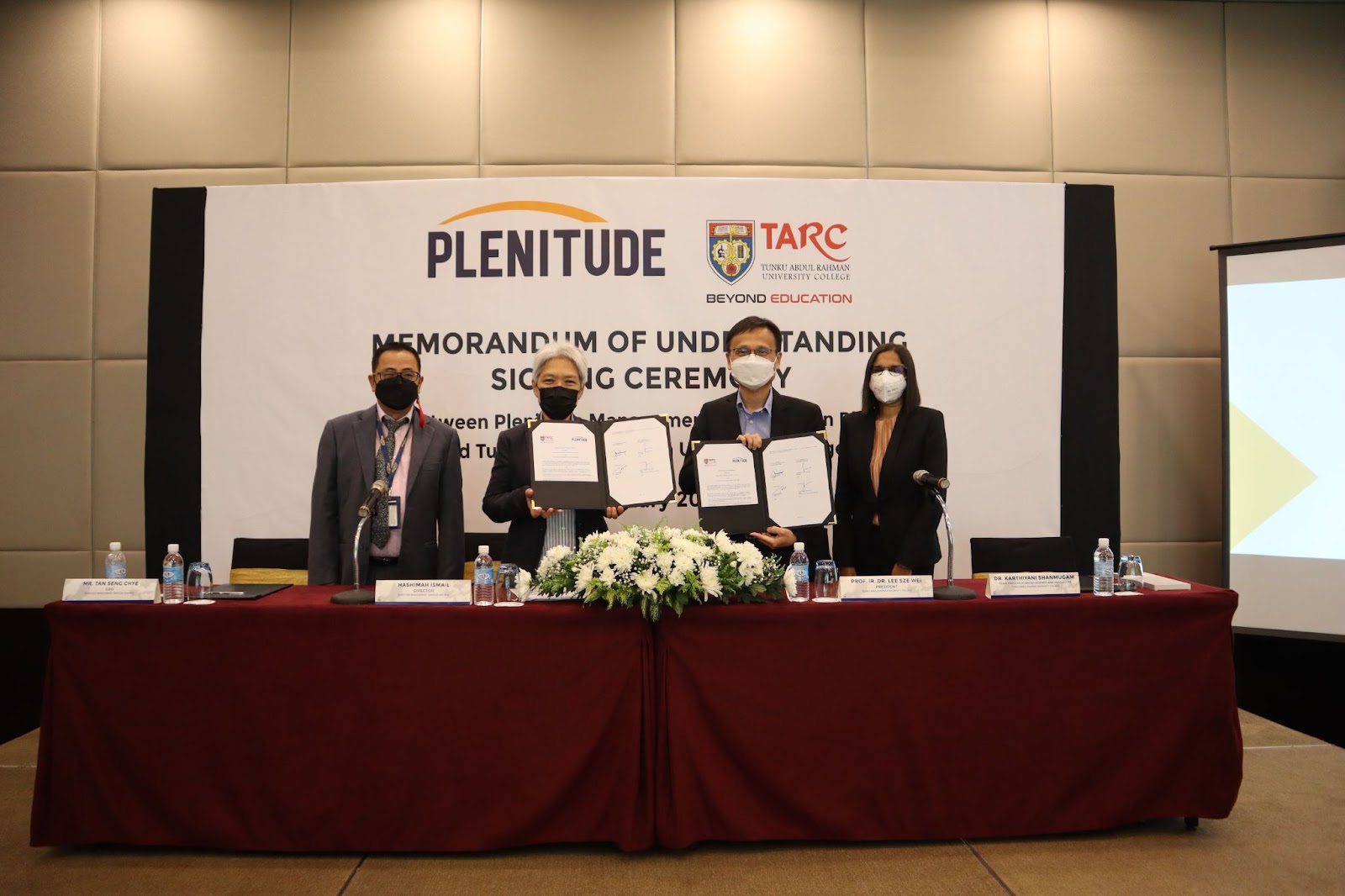 Plenitude and TAR UC sign MOU